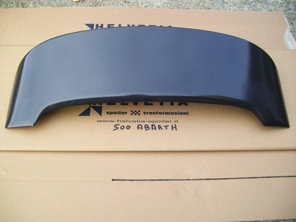 Fiat 500 » MINIGONNE SPORTIVE : - SPOILER POSTERIORE SPORT BIAS CARBON ...